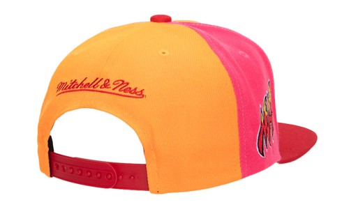 Mitchell & Ness Orange/Red/Pink NBA Miami Heat On The Block HWC ...
