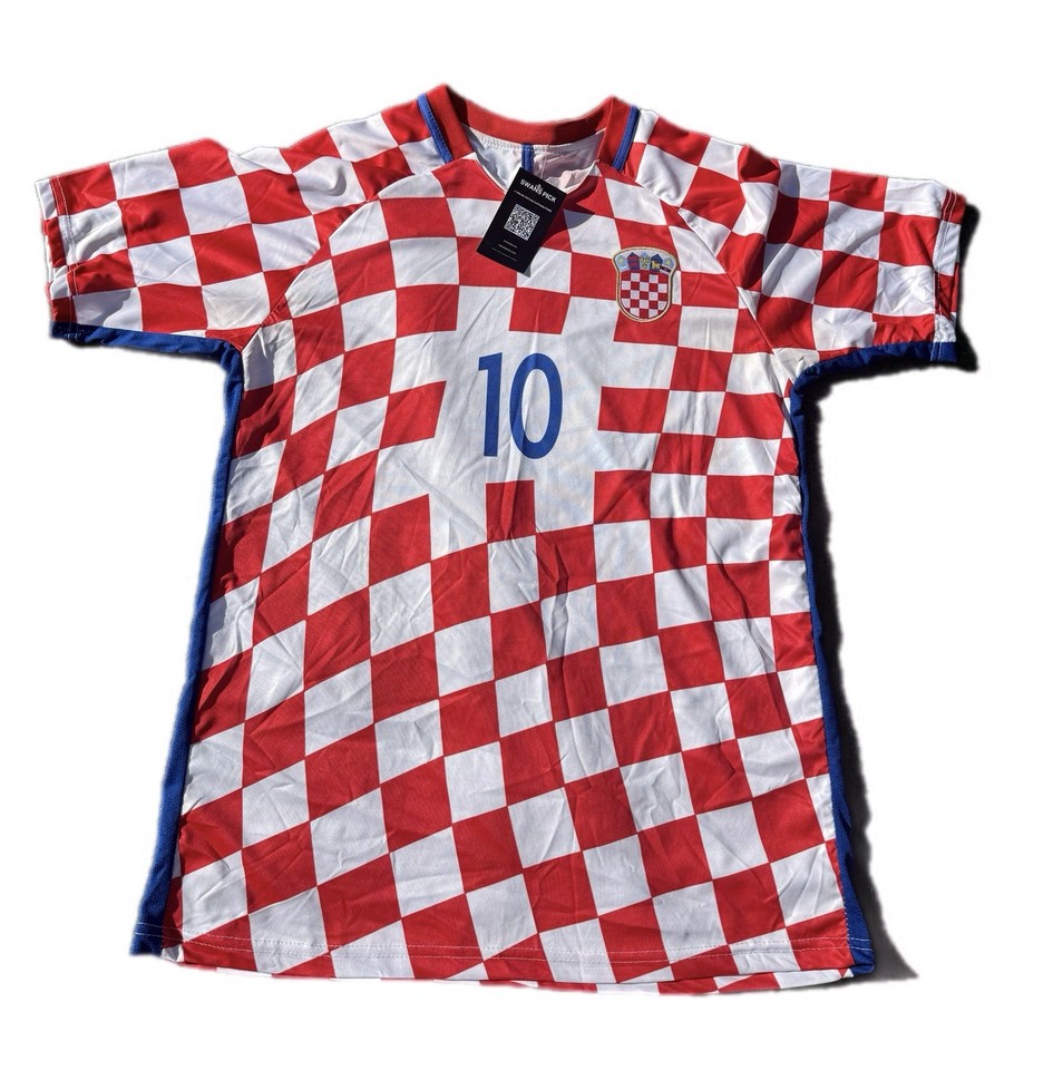 2020/21 Croatia Luka Modric World Cup Home Soccer Jersey Men’s Size L ...