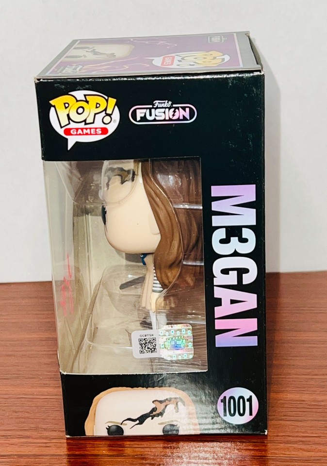 Funko Pop Fusion M3GAN #1001 Autographed w/COA Signed Megan Jenna Davis ...
