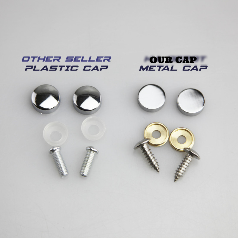 Titanium Gun Metal License Plate Frame XT5 Laser Etched Metal Screw Cap ...