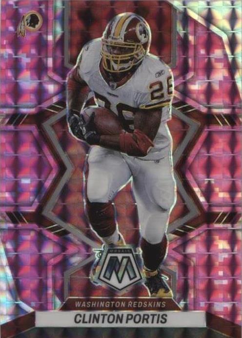 2022 Panini Mosaic - Clinton Portis #200 Camo Pink Mosaic Prizm for ...