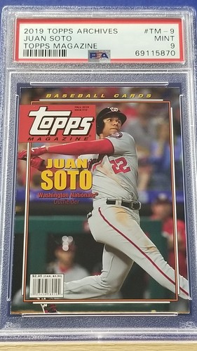 Juan Soto - 2019 Topps Archives Topps Magazine PSA 9 | eBay