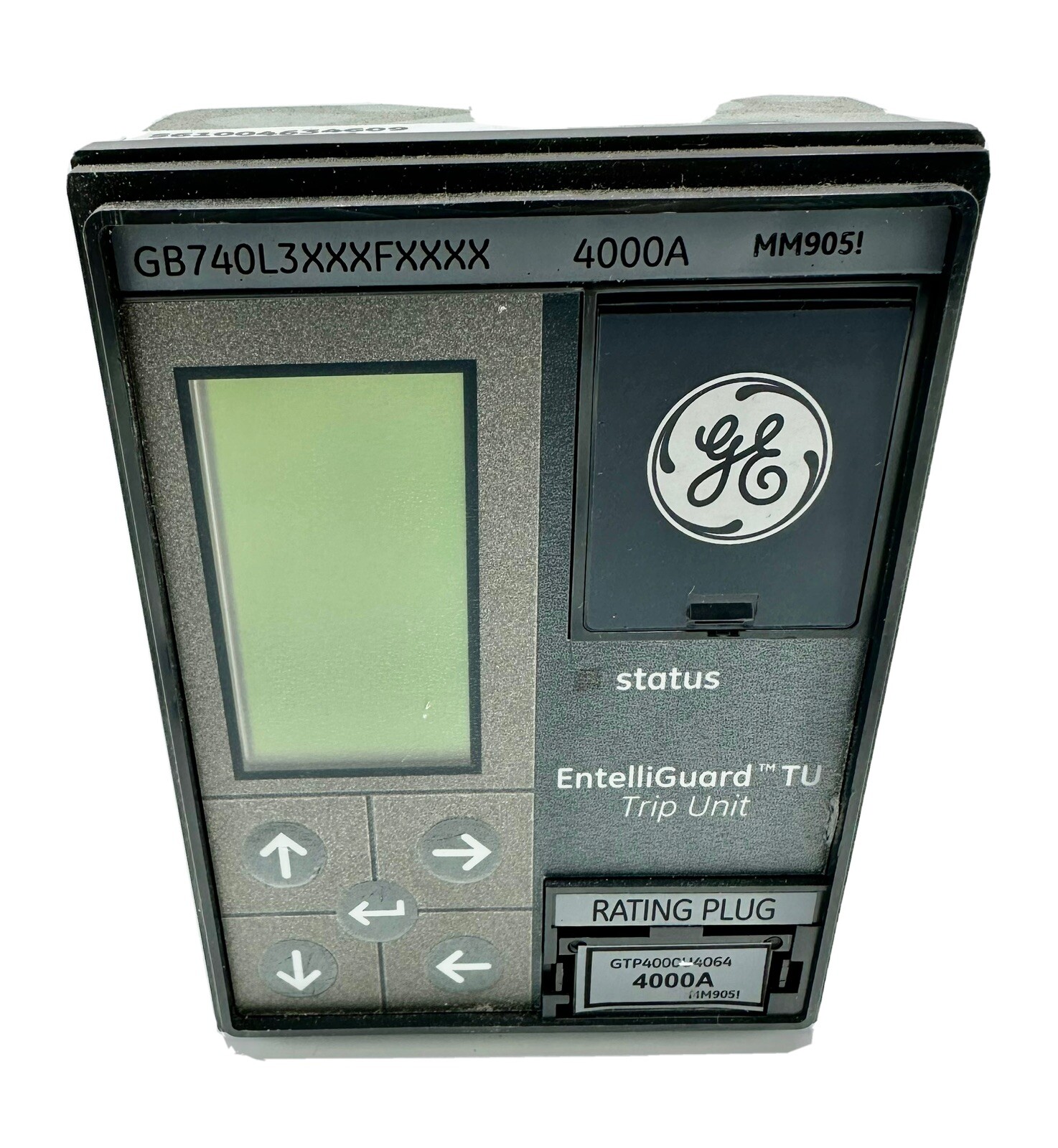 GE ENTELLIGUARD TRIP UNIT GB740L3XXXFXXXX 4000 AMP W/ 4000 AMP RATING ...