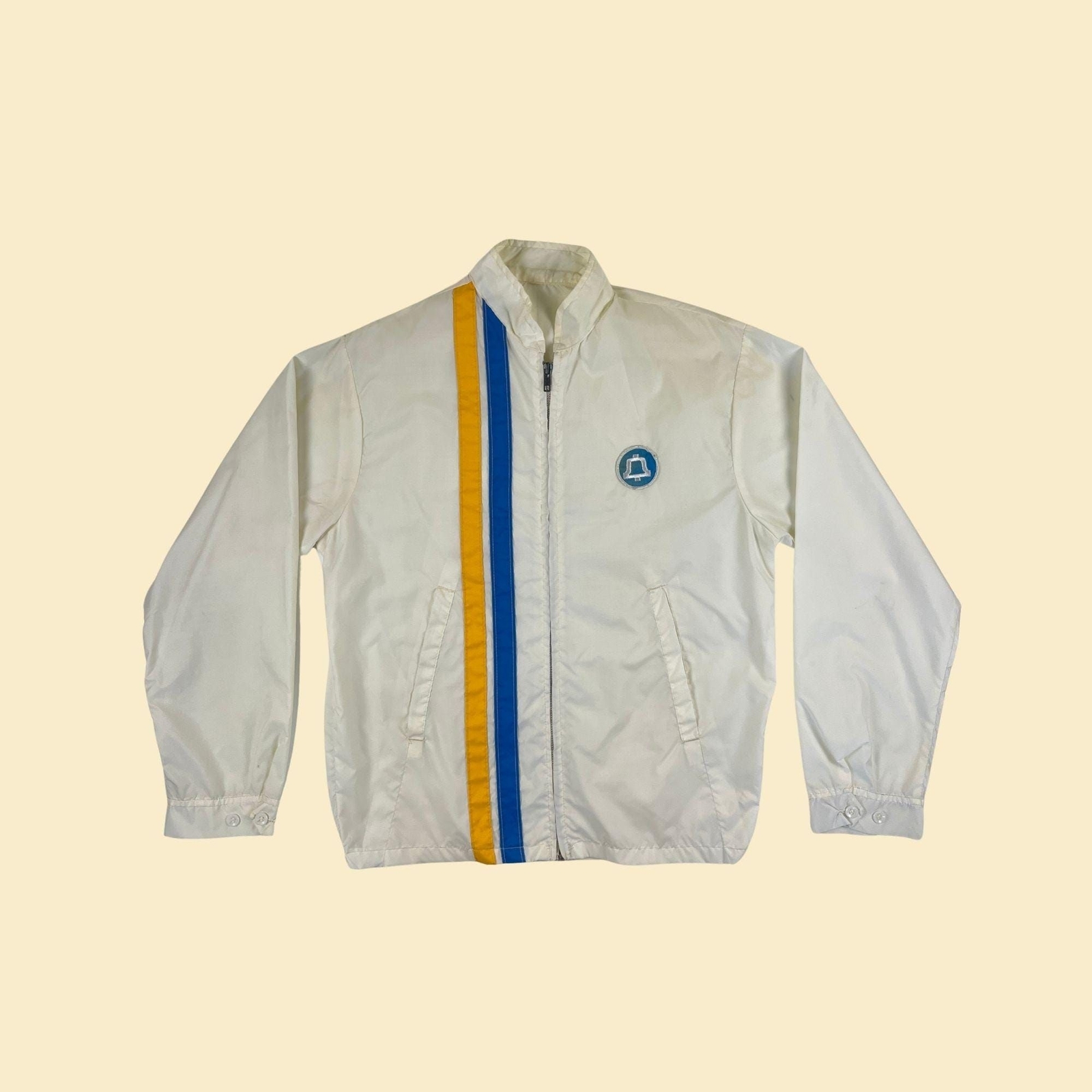 1970s Bell South racing jacket, vintage blue/yellow l… - Gem