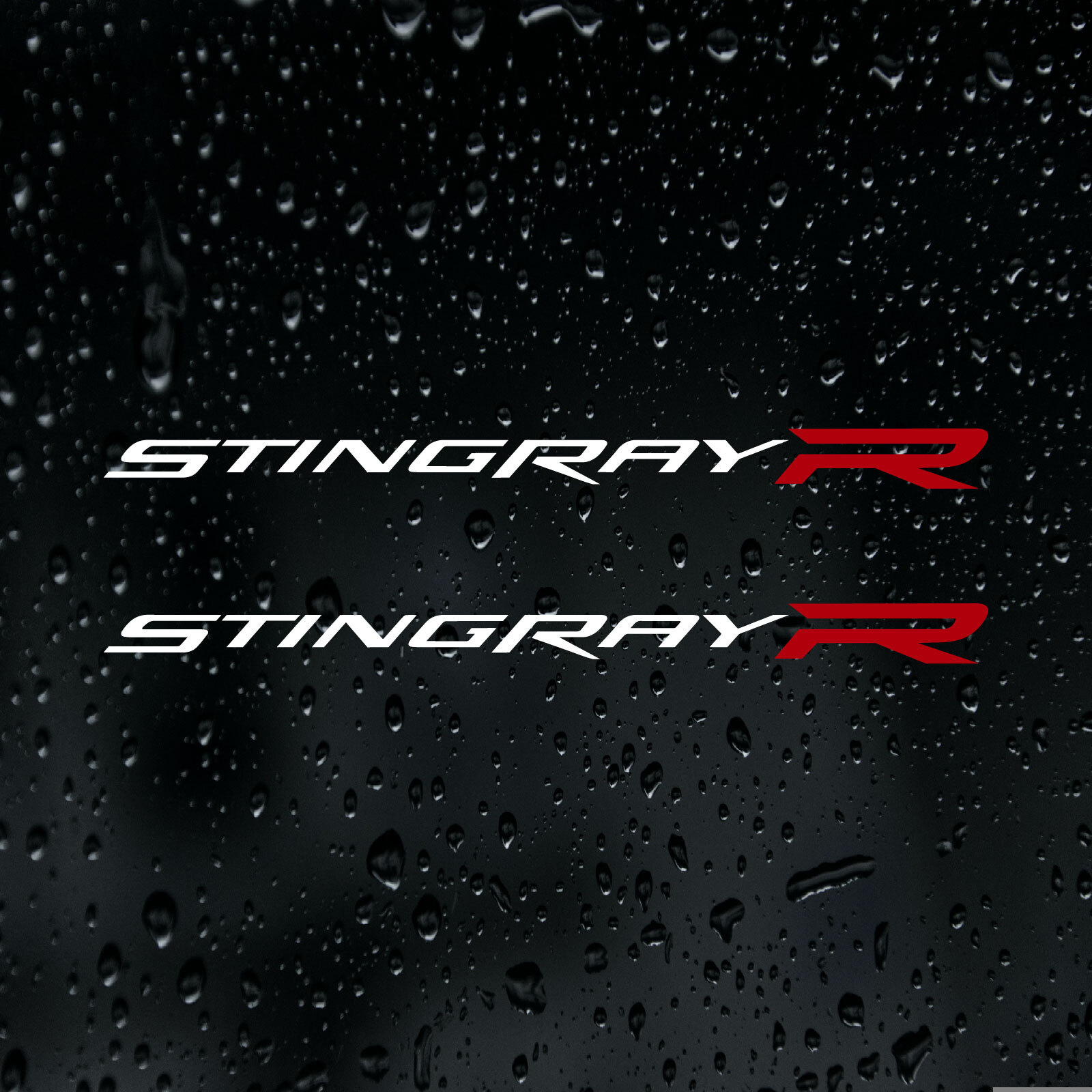Pair C8 Stingray R Decal Vinyl Stickers for Corvette Cars (2020 -2023 ...