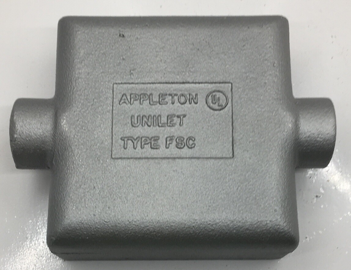 FSC-2-50A APPLETON ALUMINUM FS DEVICE BOX TWO-GANG FEED-THRU 1/2" | eBay