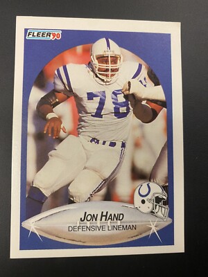 1990 Fleer Football Card #230 Jon Hand | eBay