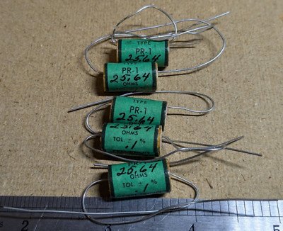 Lot of 5 NOS Clarostat PR-1 Precision 25.64 Ohm .1% .5W Resistors | eBay