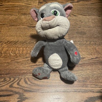 2016 Dragon-i 10” Talking Tom Talk Back Plush Interactive Toy Gray Cat ...