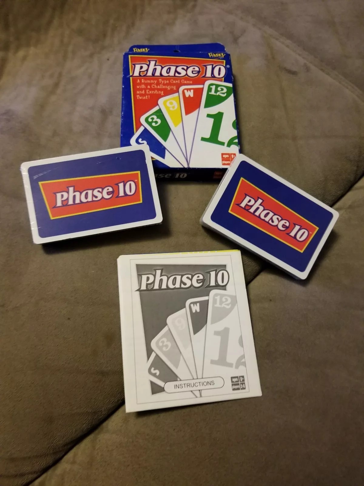 Phase 10 Card Game by Fundex New Card Game Rummy Uno Board Game Family ...