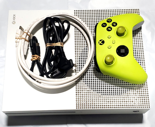 MICROSOFT XBOX ONE S 500GB WITHE - WITH A ORIGINAL GREEN REMOTE CONTROL ...