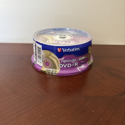 Verbatim Lightscribe DVD+R 30 Pack Blank Media 4.7GB 120m Recordable ...