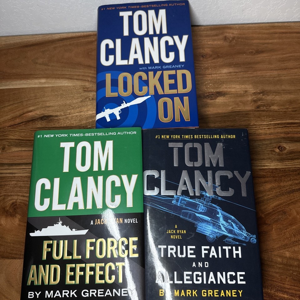 Tom Clancy First Edition Hardcover Lot Set of 3 Jack Ryan Novels Greaney | eBay