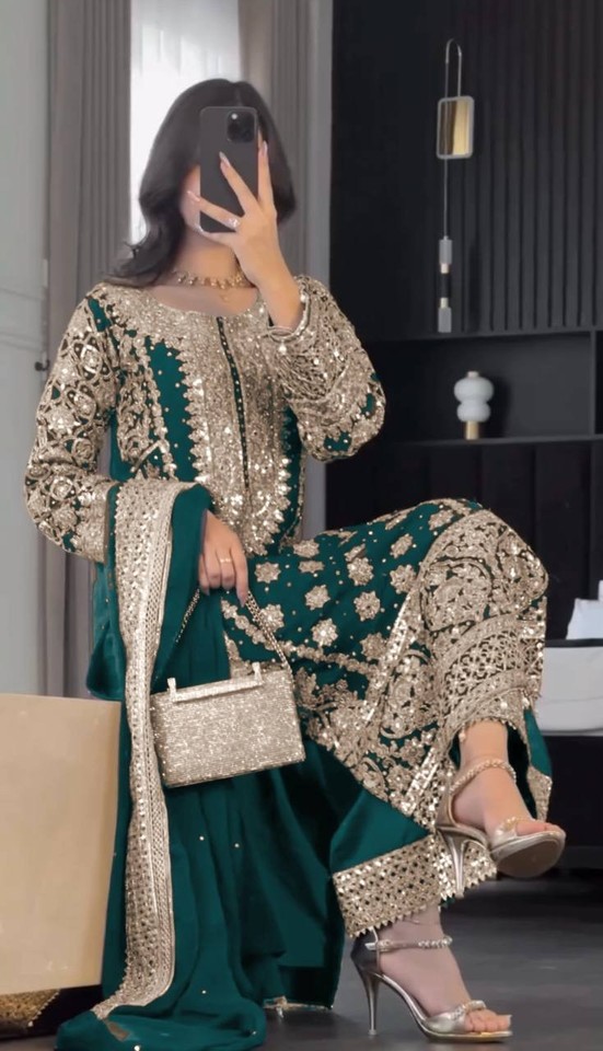 Designer Black Salwar Kameez Plus Size Pakistani Lawn Suit Women ...