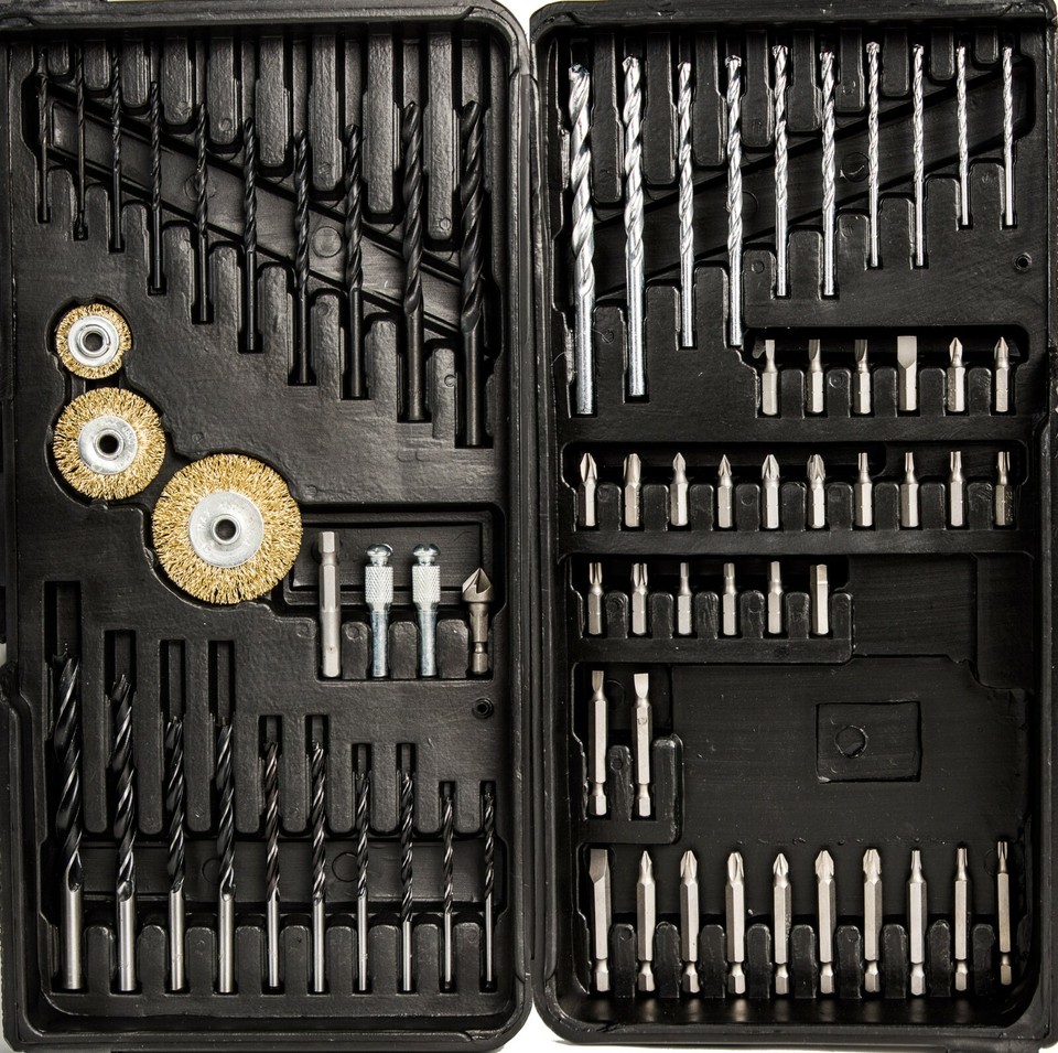 Mylek Cordless Drill 18V Screwdriver Combi DIY Kit Lithium Ion 151 ...