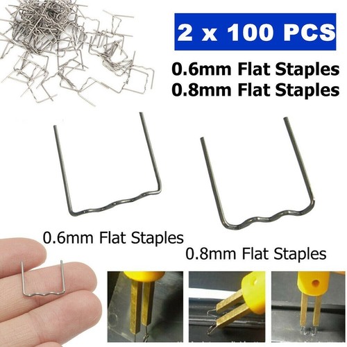 200pcs Flat Staples 0.6/0.8mm Hot Stapler Staples For Plastic Welder ...