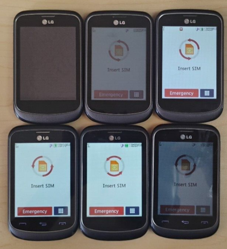 LOT 6 Tracfone LG 306G 2G/3G TracFone Android cell phone Used | eBay