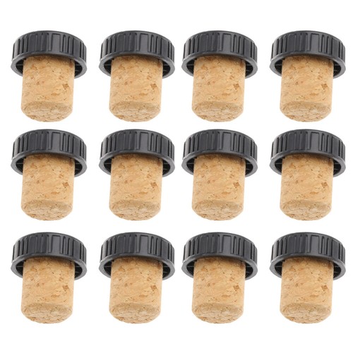 12PCS small cork stoppers Practical Bottle Stopper Natural Wine Corks ...