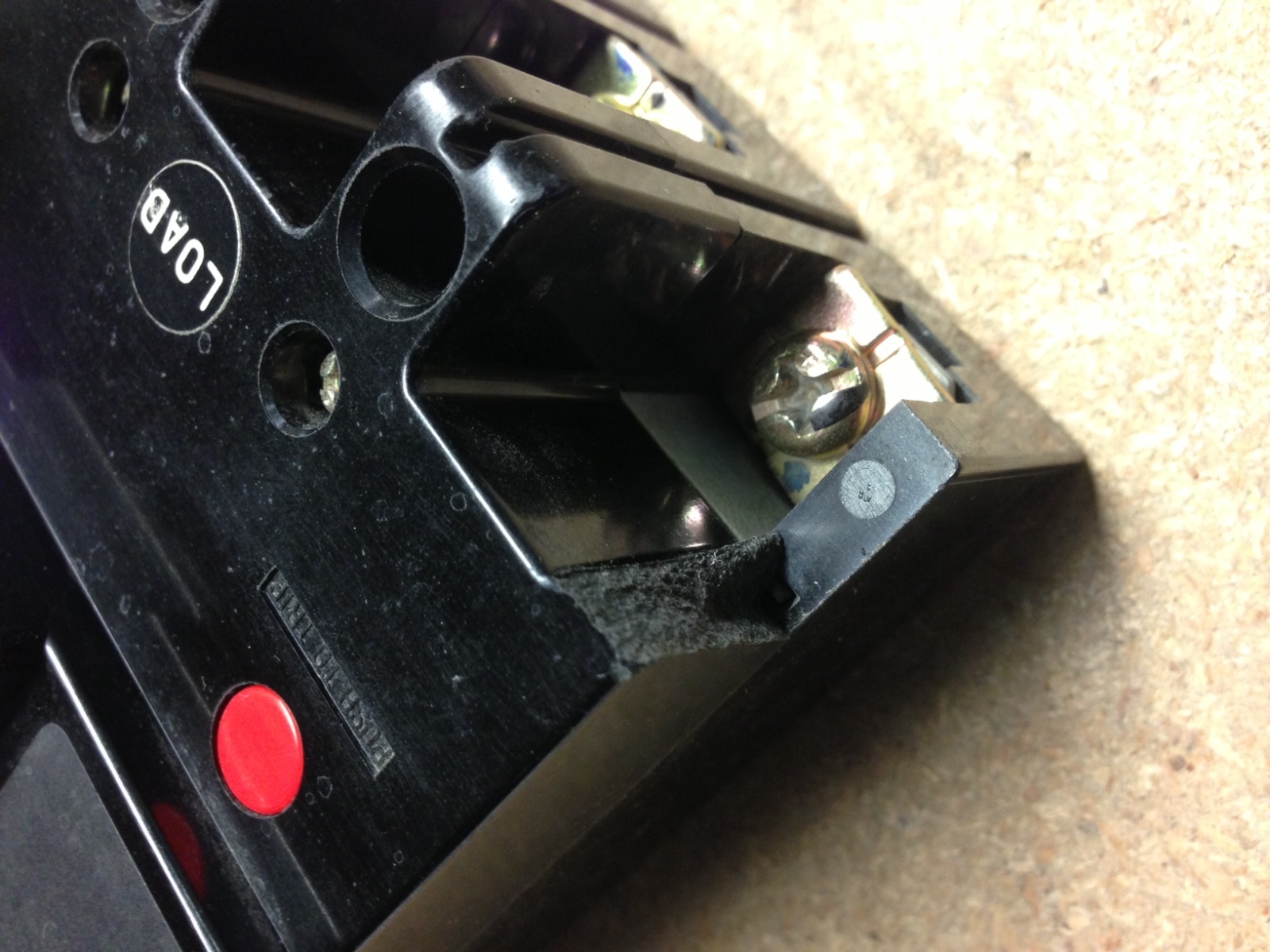 CP54-H Hitachi Circuit Breaker 15A 4 Pole with Alarm Switch CHIPPED TOP ...