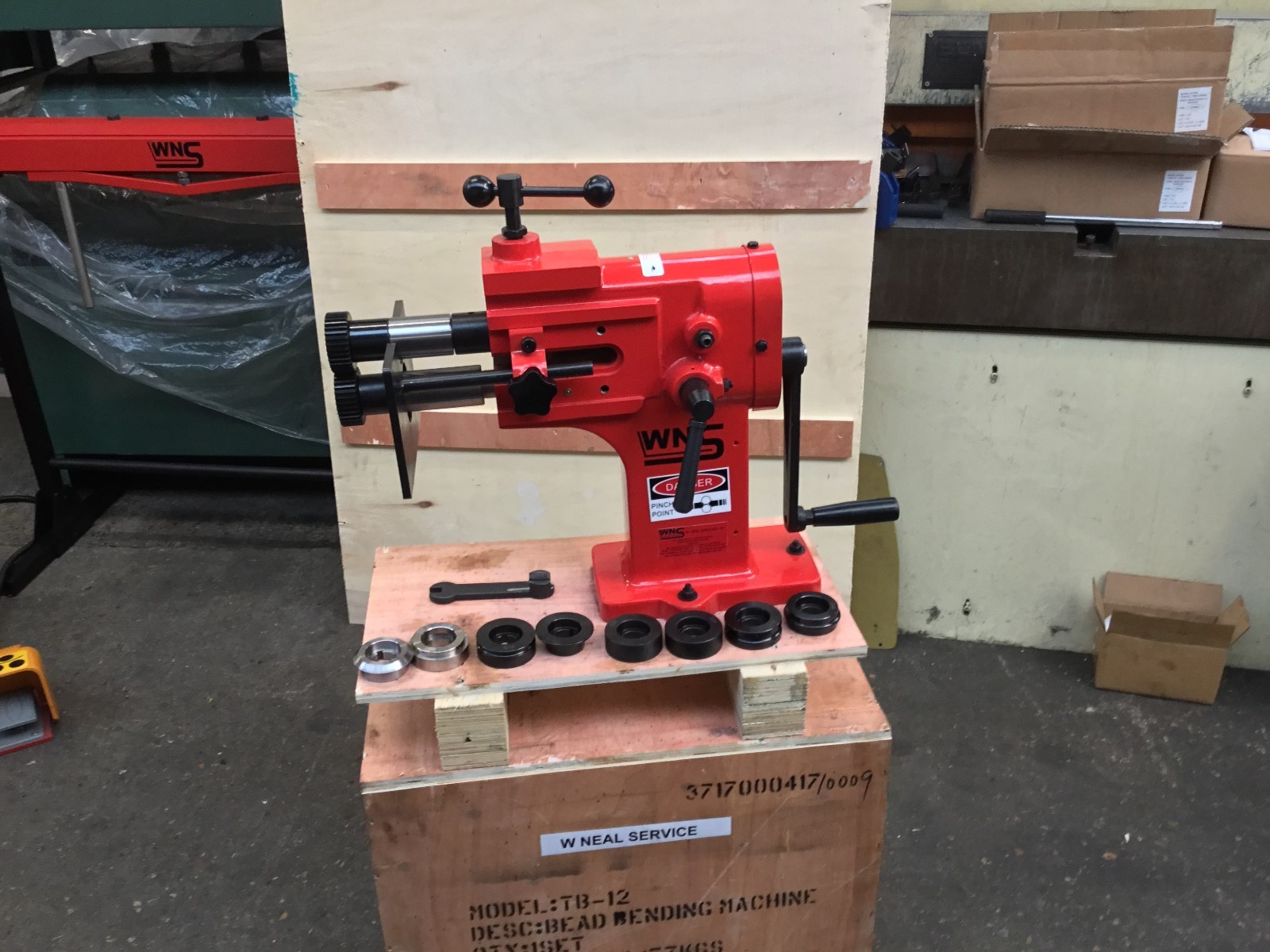 Hand Swager Swaging Rotary Jenny Bead Former Roller Machine 200mm x1 ...