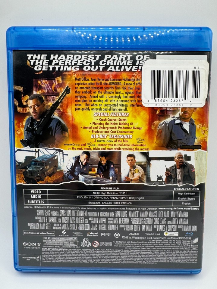 Armored Blu-ray | eBay