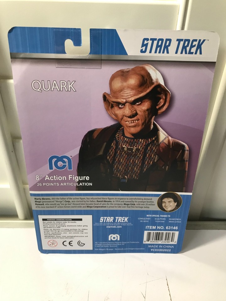 Mego Star Trek QUARK 8" Action Figures Wave 15 NEW MINTY | eBay
