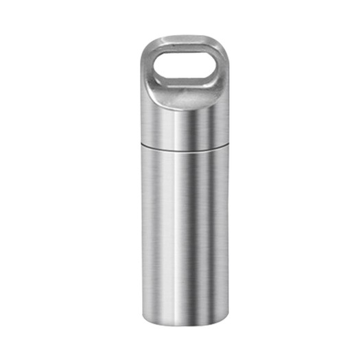 Pill Keychain Keychain Pill Container Metal Pocket Pill Boxes Keychain ...