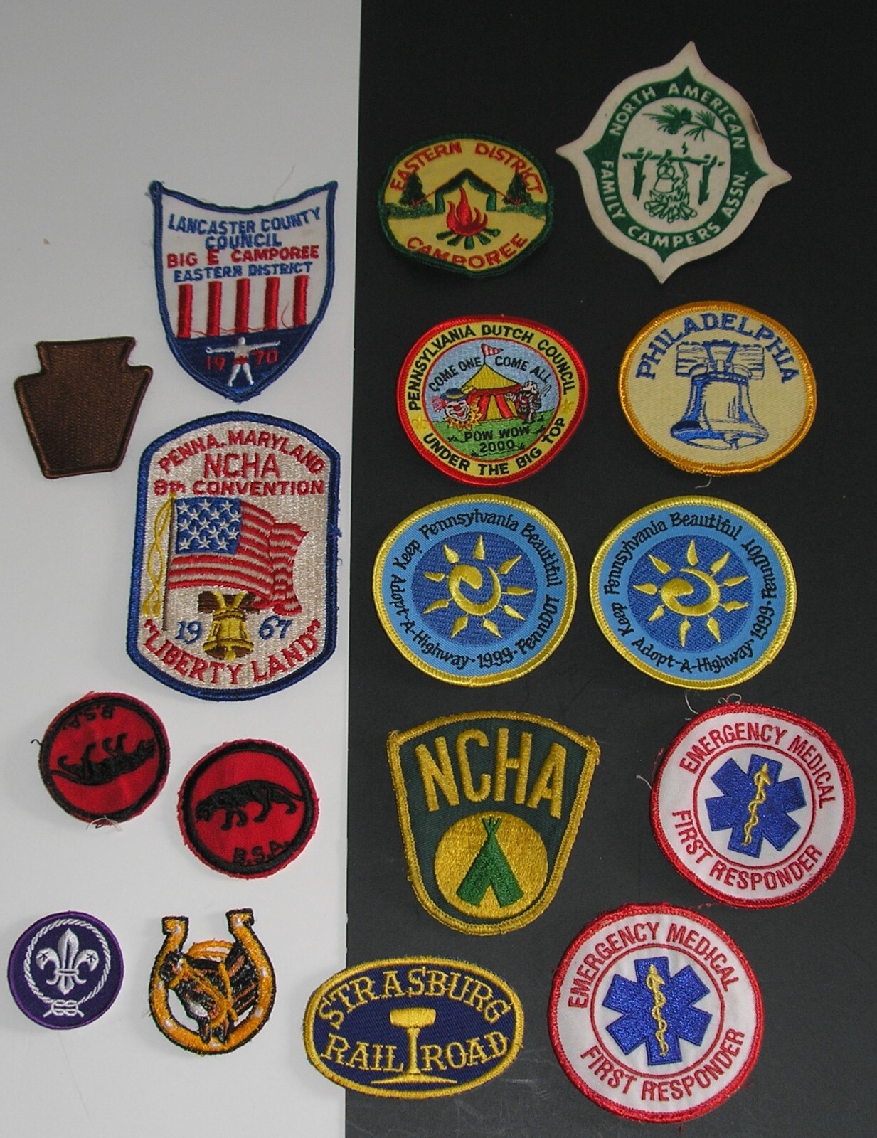 LOT of NCHA patches National Campers Hikers assn. Pennsylvania ...