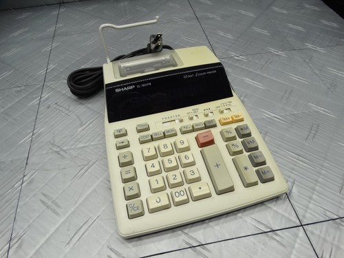 Sharp EL-1801PIII 12 Digit Desktop Calculator Printing Adding Machine ...