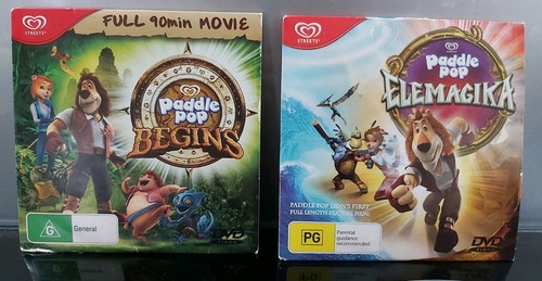 Rare PADDLE POP BEGINS + ELEMAGIKA DVD Max Paddle Pop Lion Movies ...
