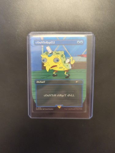 cOuNTeRspELl, Foil - R 7010, Spongebob Secret Lair RARE Meme Bonus Card ...