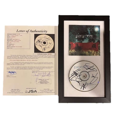 PARAMORE HAYLEY WILLIAMS +3 All We Know is Falling CD Signed JSA COA ...
