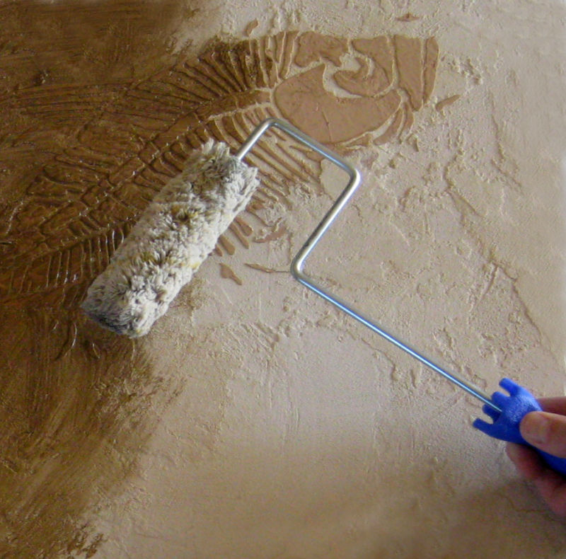 Prehistoric Large Fish Fossil Stencil - DIY Raised Plaster Stencil ...