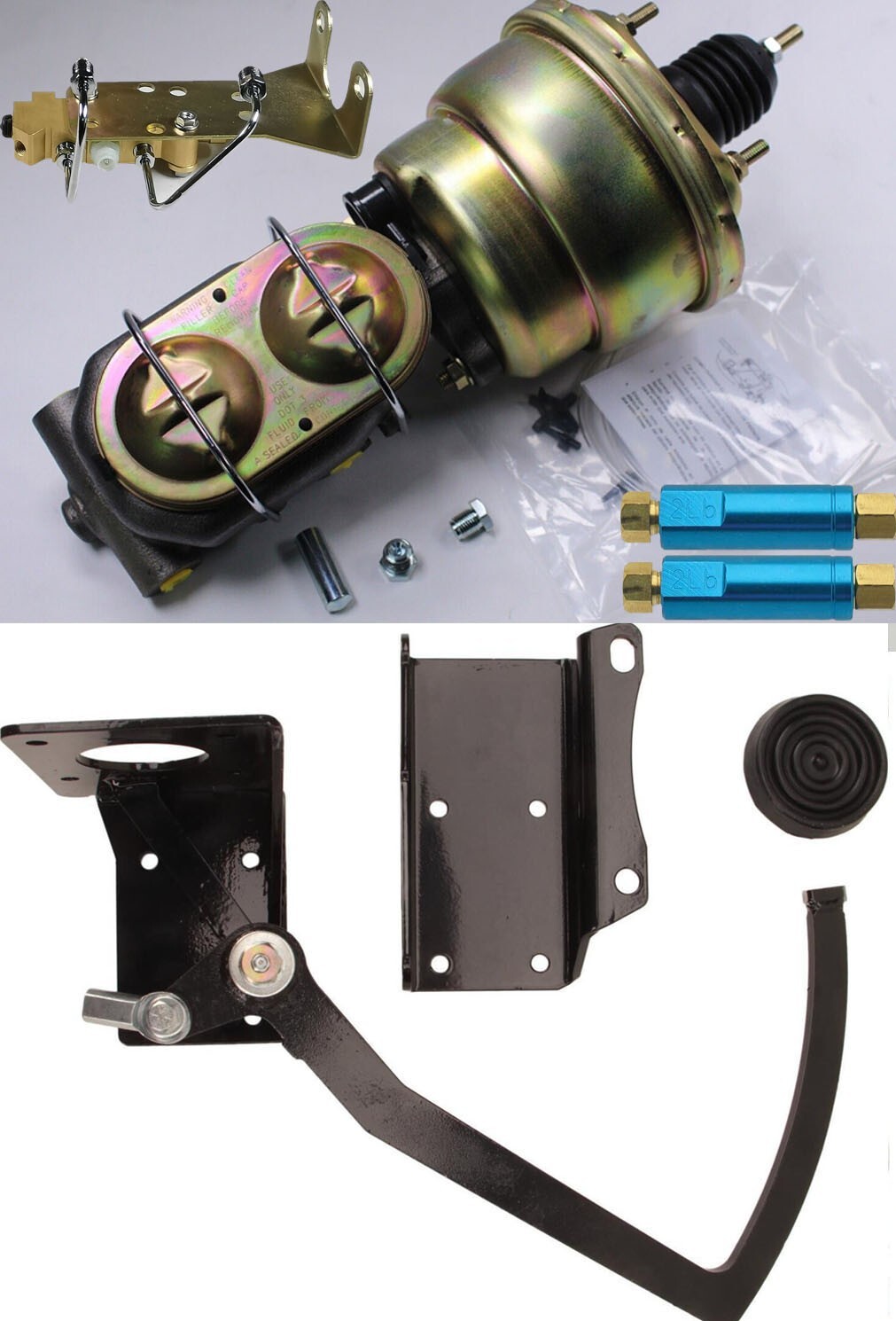 Power Brake Booster Kit Disc Brake Conversion Kit For 1947-54 Chevy ...