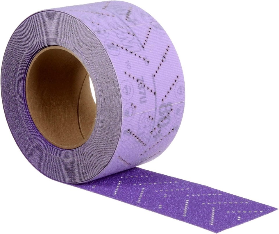 3M (34449) Cubitron II Hookit Hook & Loop Clean Sandpaper Sheet Roll ...