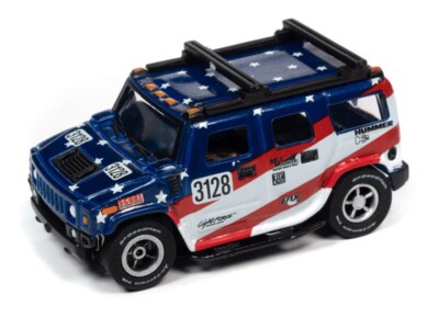 Auto World 2005 Hummer H2 (Blue) Rally World Stage X-Traction HO Slot ...