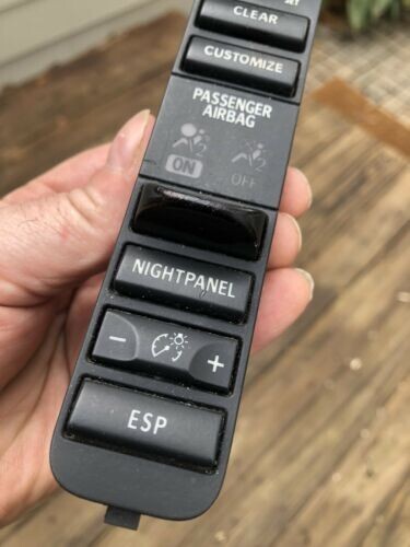 SAAB 9-3 ESP Roof Switch Night Panel 12791254 OEM Convertible 04-06 EXC ...