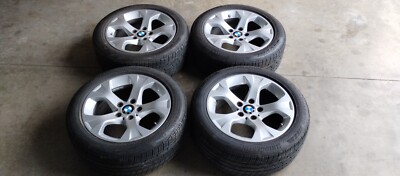 BMW SET 17" ALLOY RIMS 71/2 X 17 TIRES 225 50 17 STAR SPOKE 317 E84 X1 ...