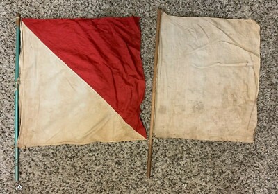 VINTAGE BSA 1940'S 1950'S BOY SCOUT SIGNAL FLAGS YT71 | eBay