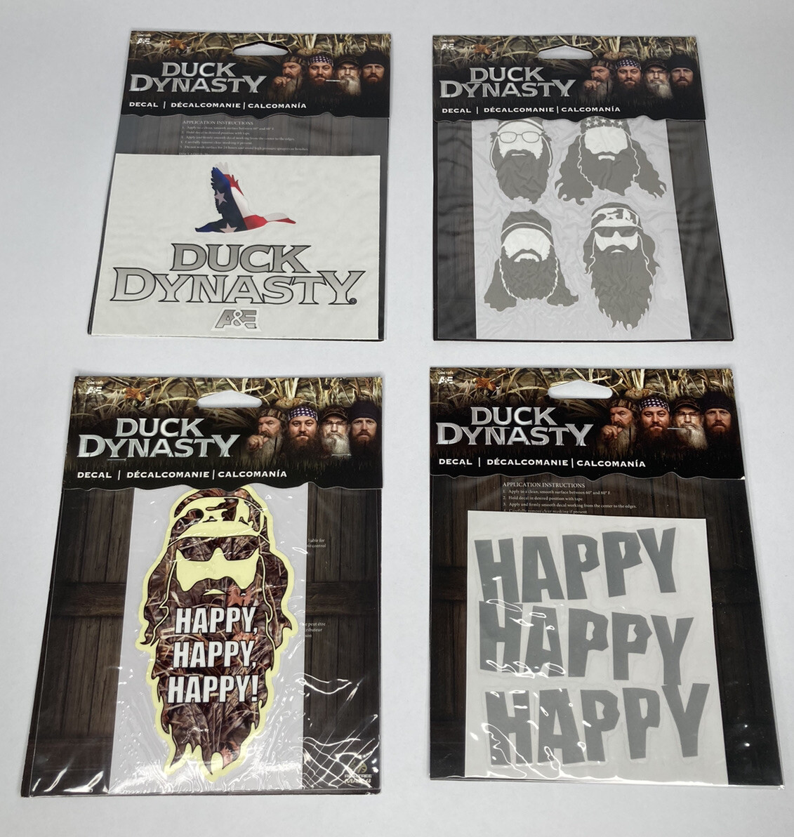 Vintage NEW Duck Dynasty Sticker Decals SET of 4 Different Designs ...