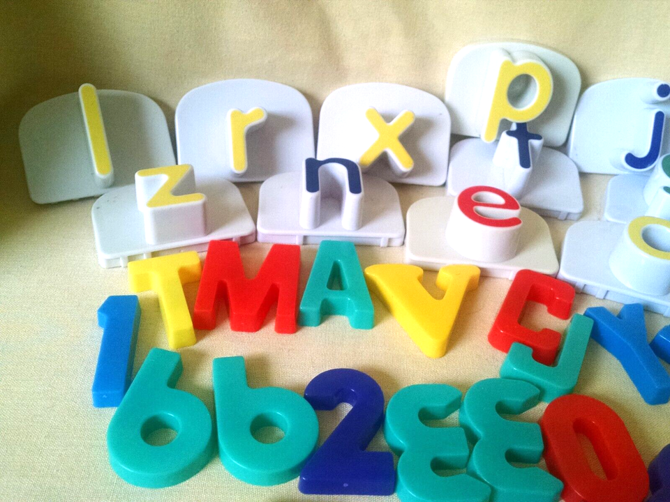 Magnetic Letters Numbers Math Signs Large Lot Various Sizes Colors ...