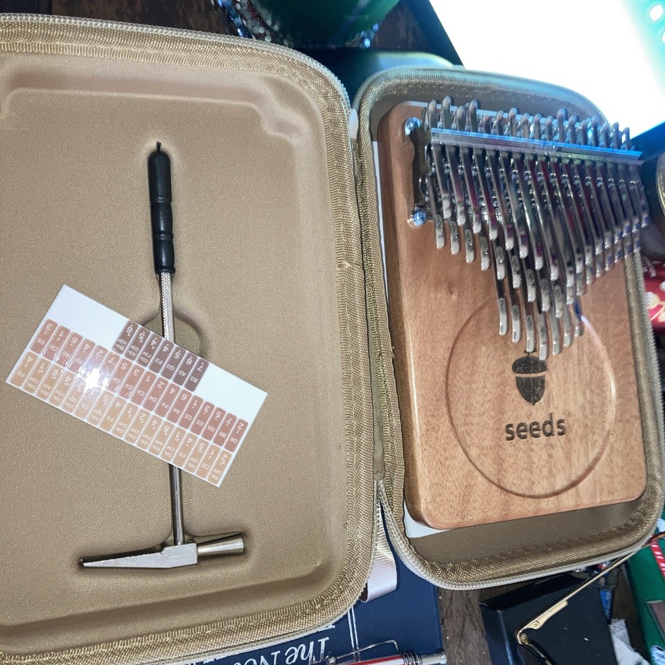 Kalimba Thumb Piano 41 Keys 3 Layer Keys Chromatic C-Tuned Wood ...