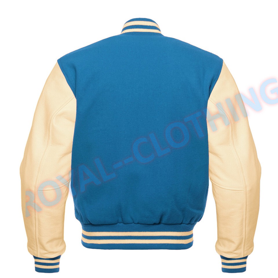 New Men's Premium Classic Snap Button Vintage Baseball Letterman ...