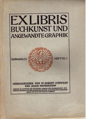 Ex Libris Buchkunst und Angewandte Graphik Ex-libris Jahrgang 23, zugleich Neue | eBay.de