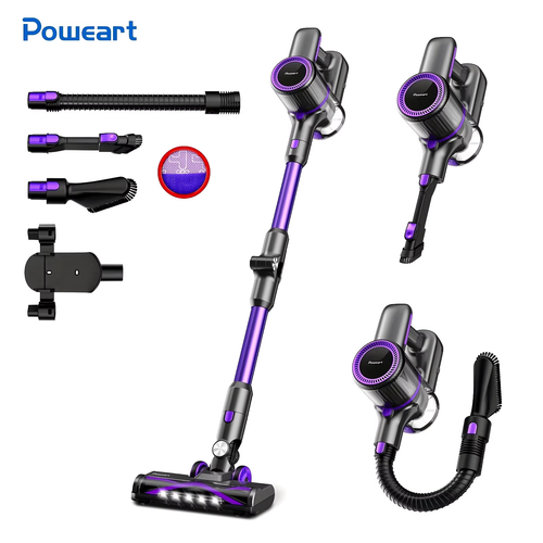POWEART N700 Cordless Handheld Vacuum Cleaner 30Kpa Powerful 8-In-1 ...