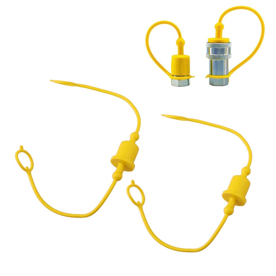 Hardened PVC Material Hydraulic Quick Disconnect Covers Two Sets ...