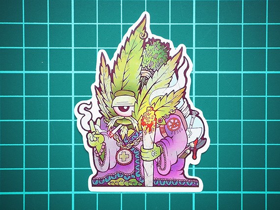 THC Sticker 420 Bong High Times Amsterdam Hemp Cannabis Marijuana Ganja ...