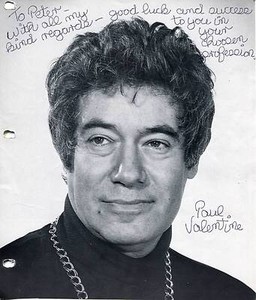 PAUL VALENTINE SIGNED LETTER AUTOGRAPH ACTOR PENNIES FROM HEAVEN QUINCY ...