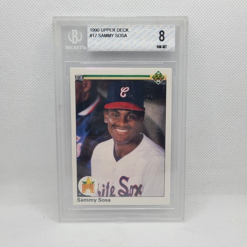 Sammy Sosa Rookie #17 RC Baseball Card Error Card Wrong DOB 1990 Upper ...