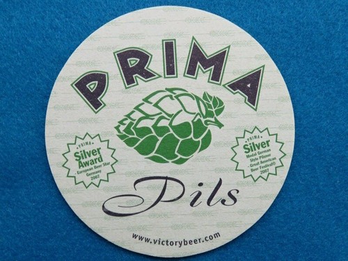 Beer Coaster: VICTORY Brewing "Prima Pils" = Silver Award Winner ...